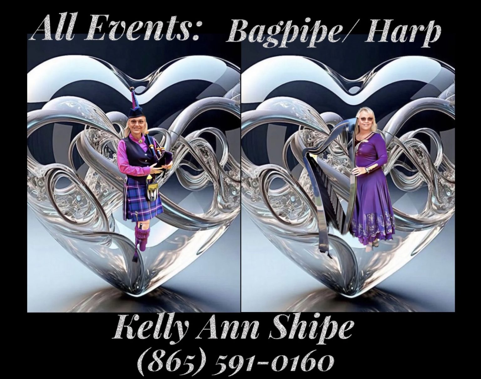 Kelly Shipe - A Harp and Bagpipe for All Occasions - Knoxville, Tennessee